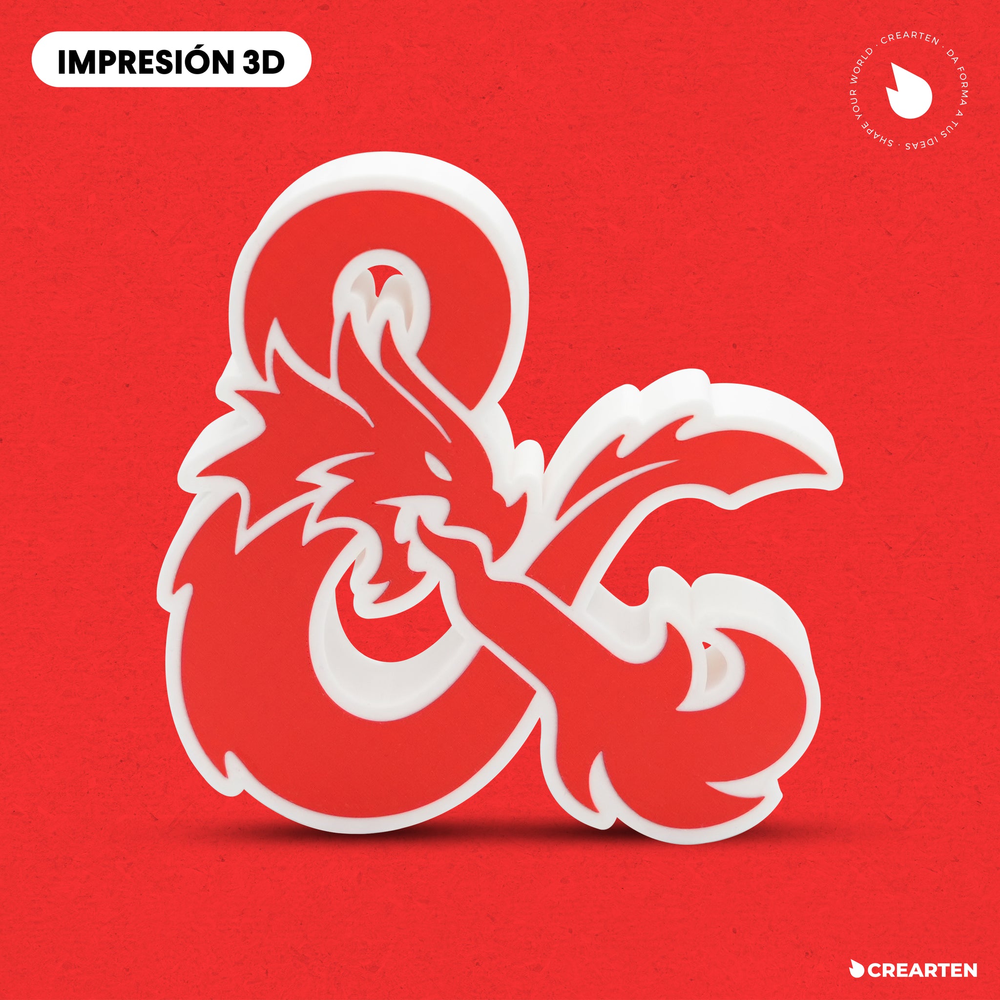 Dungeons & Dragons - Logo 3D. – Crearten